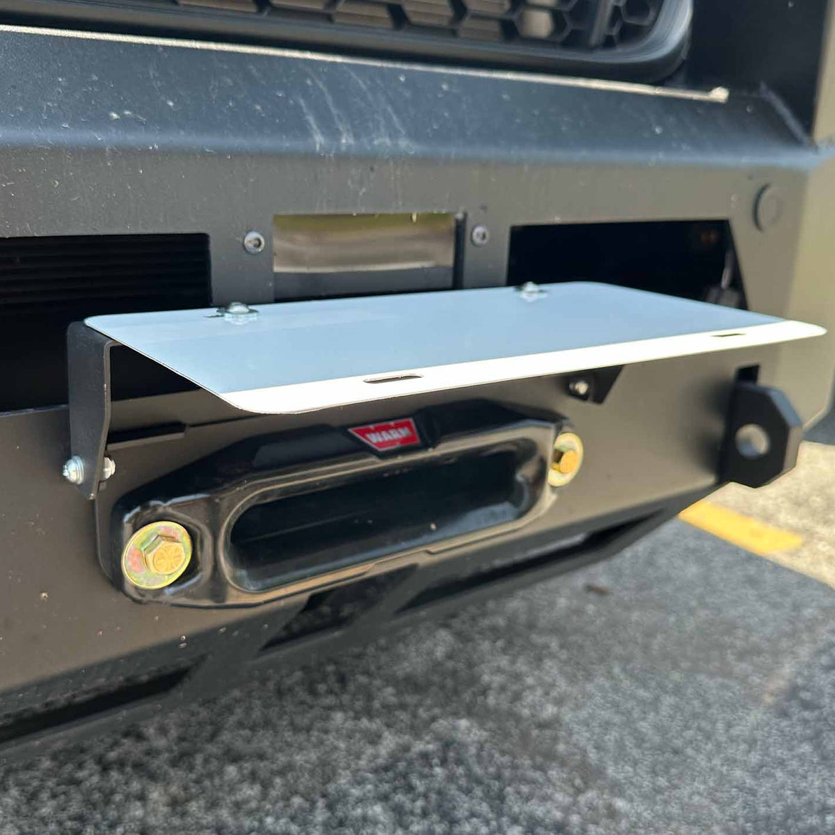 Flip Up Front License Plate Holder - Hawse Fairlead – BaseCamp Provisions