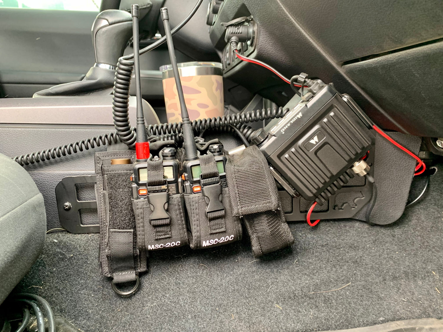 2nd/3rd Gen Tacoma - Center Console Molle Panel Set – BaseCamp Provisions